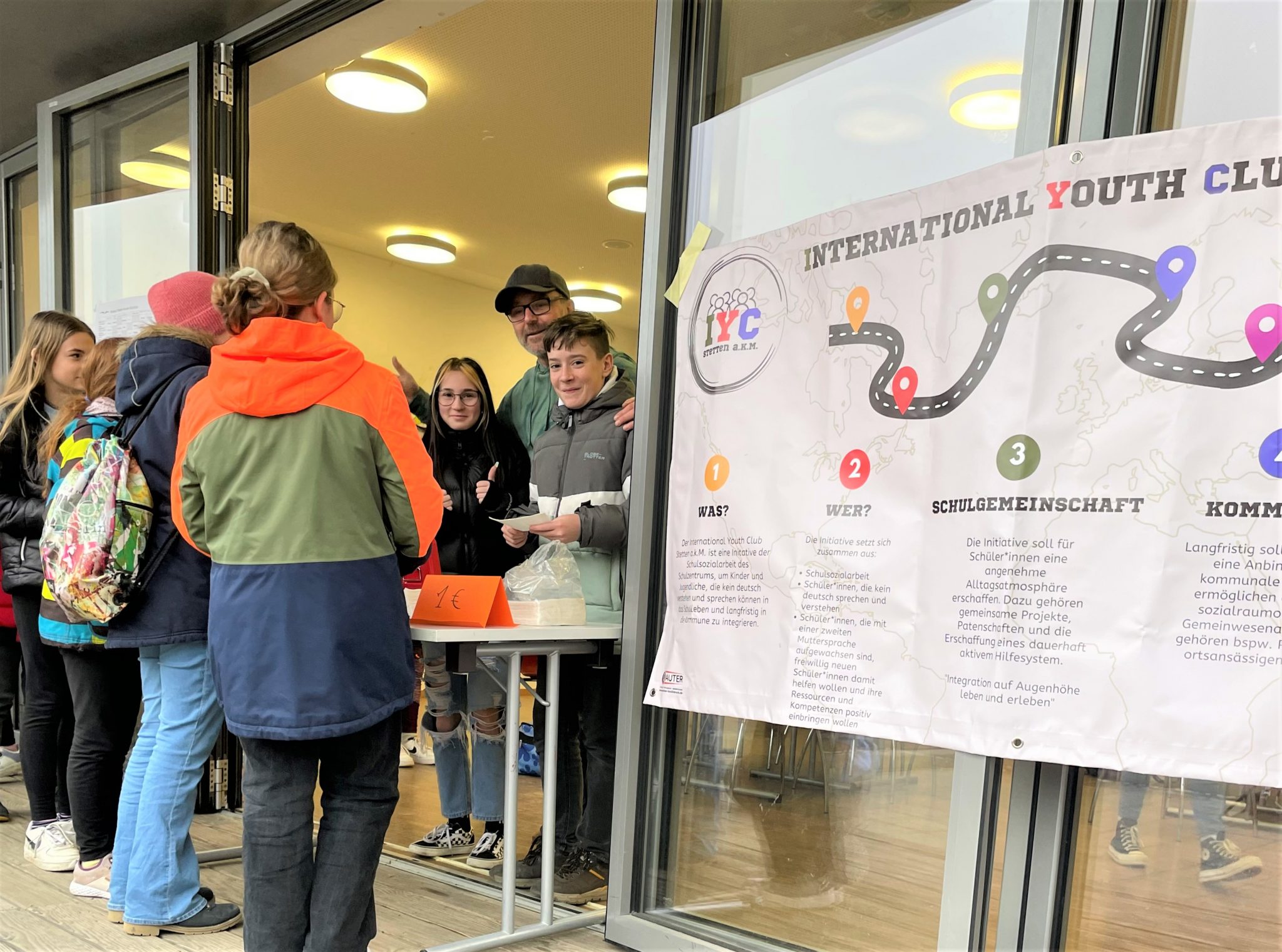 Bake sale for earthquake victims - Community School