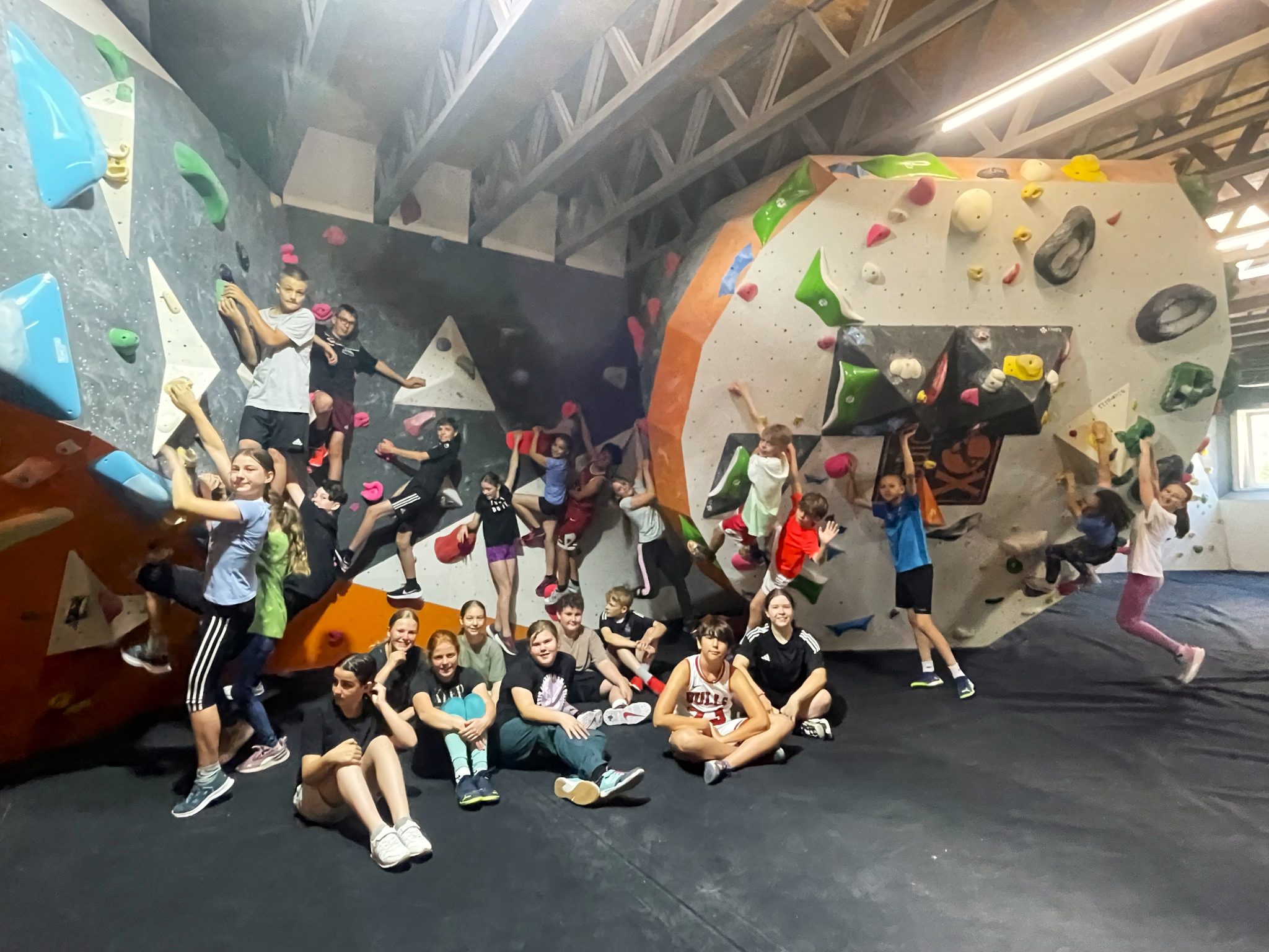 Kletterspaß in der Boulderbox - Gemeinschaftsschule